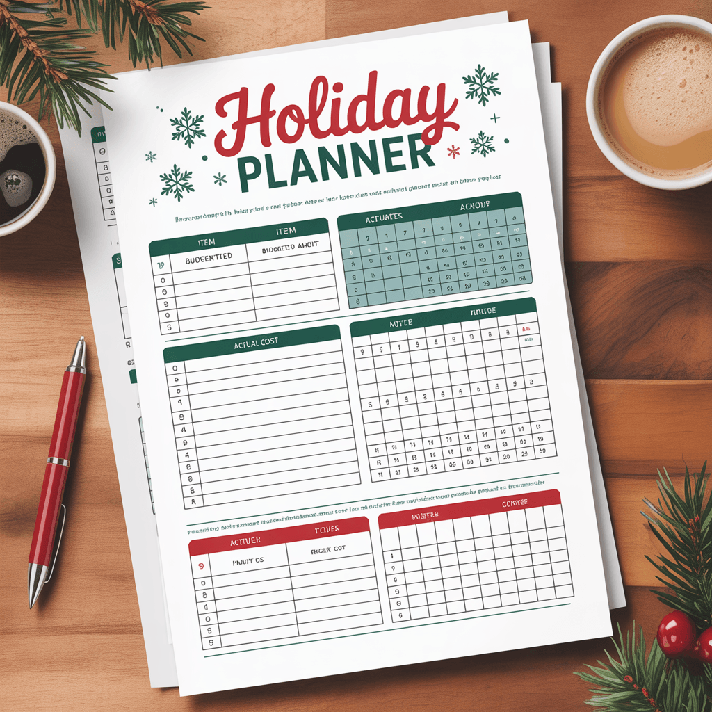 Holiday Planner Free PDF: 10 Festive Ideas