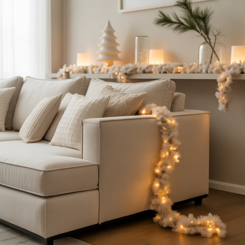 Neutral Christmas Living Room Ideas for a Calm, Modern Holiday