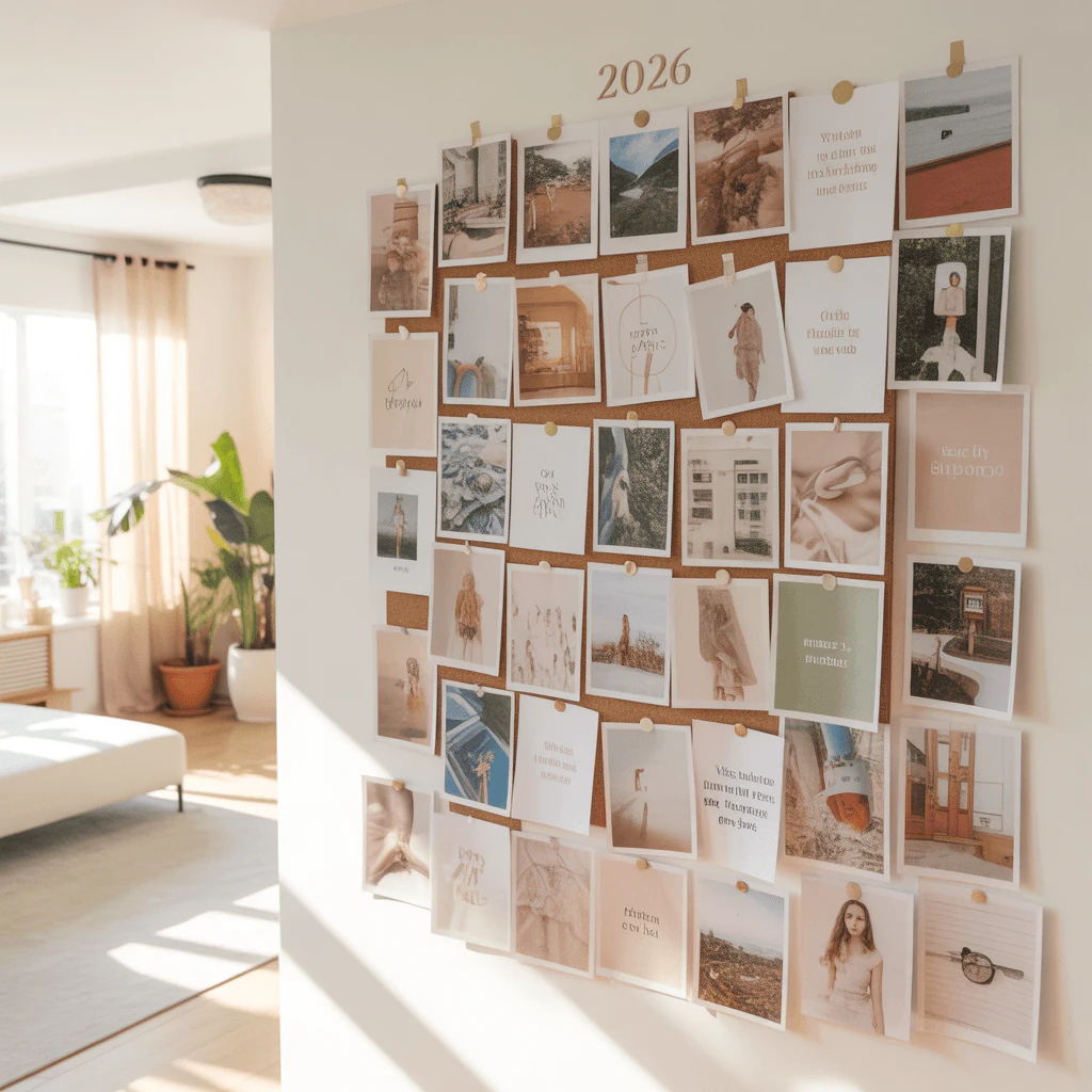 DIY New Year Vision Board Wall Decor | Creative & Inspiring Ideas 2026