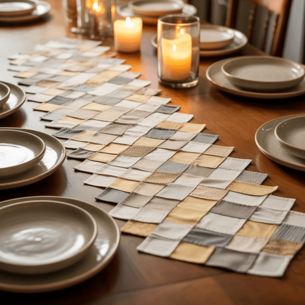 DIY New Year Table Runners Using Fabric Scraps