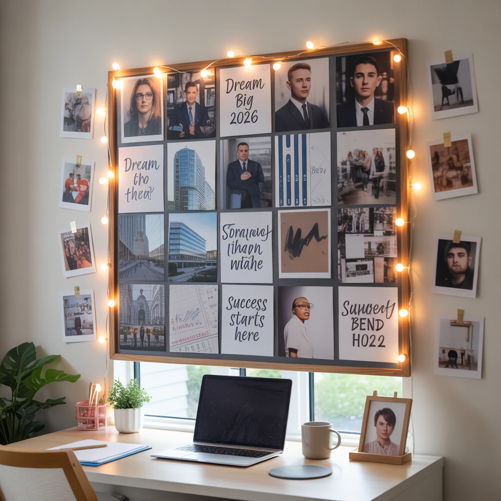 DIY New Year Vision Board Wall Decor | Creative & Inspiring Ideas 2026