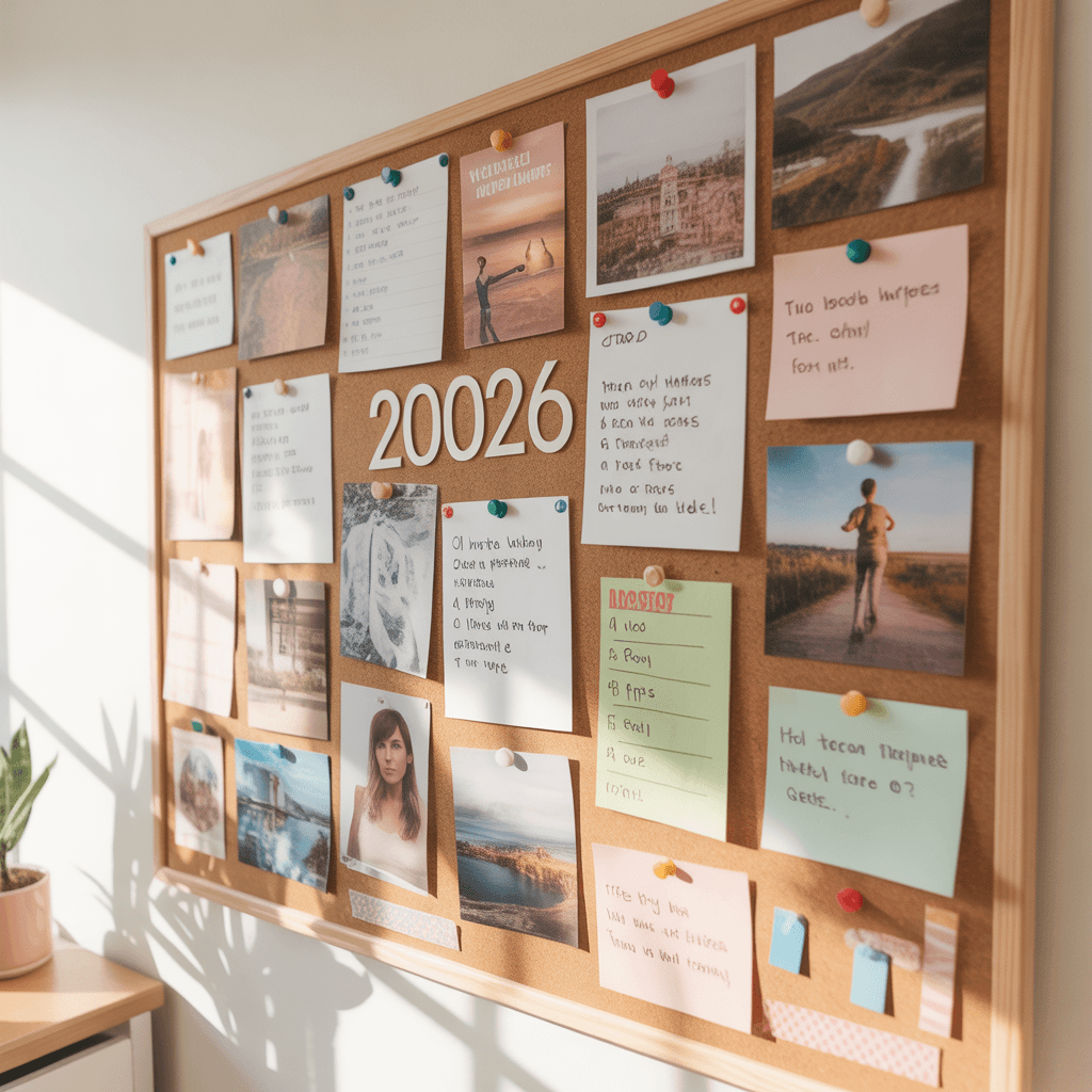 DIY New Year Vision Board Wall Decor | Creative & Inspiring Ideas 2026