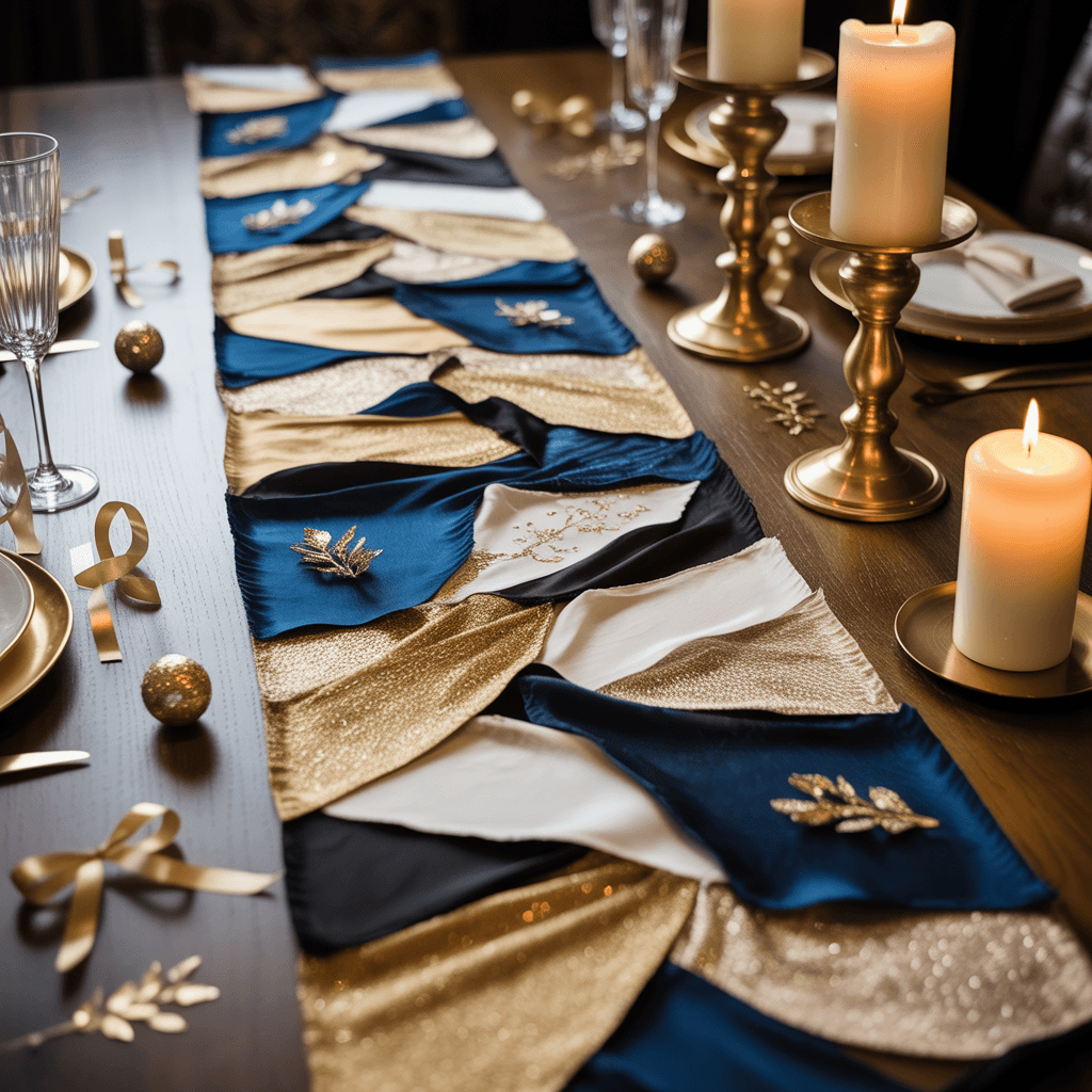 DIY New Year Table Runners Using Fabric Scraps