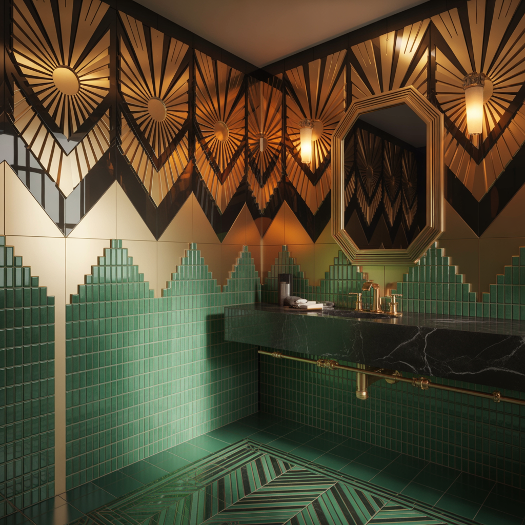 Art Deco Bathroom Decor Ideas on a Budget (Affordable Glam)