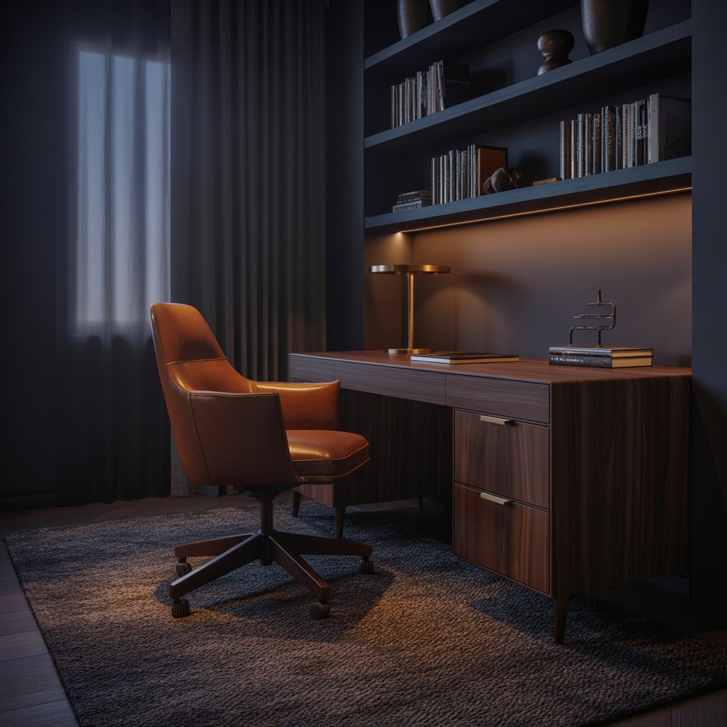 10 Moody Home Office Ideas for a Dark & Stylish Workspace