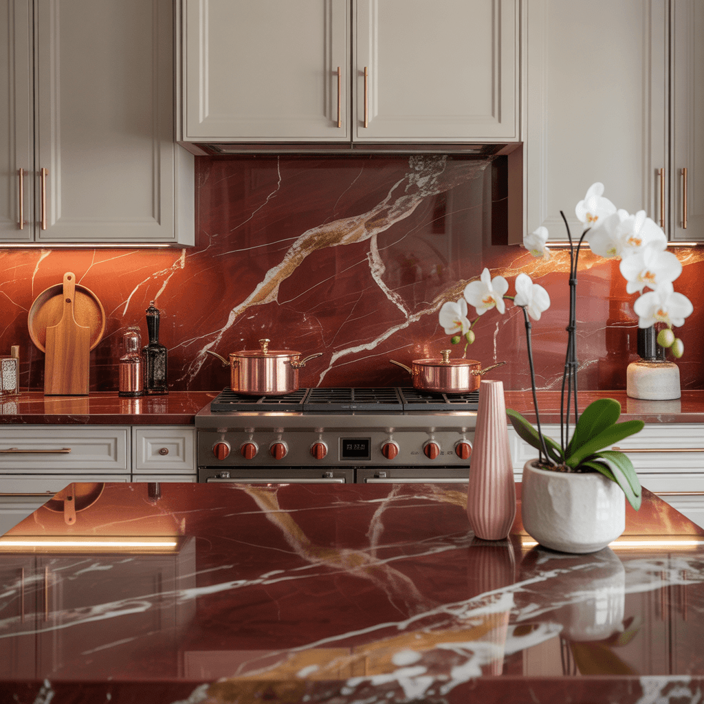 Red Marble Inspired Decor DIYs for a Bold & Luxe Home 2026